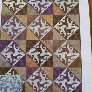 Quilting | Office | Scroll Design Quilt Sewing Pattern For Fat Quarters ...